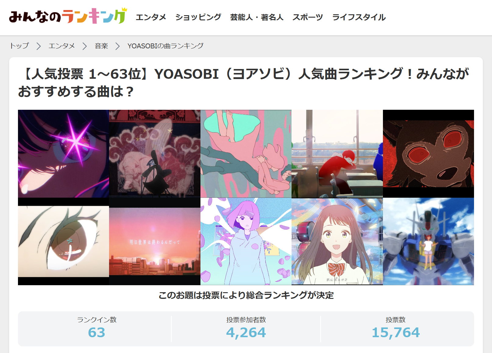 【新曲MV解禁】YOASOBI「New me」が小説原作の世界観を鮮やかアニメーションで映像化 | みんなのランキング